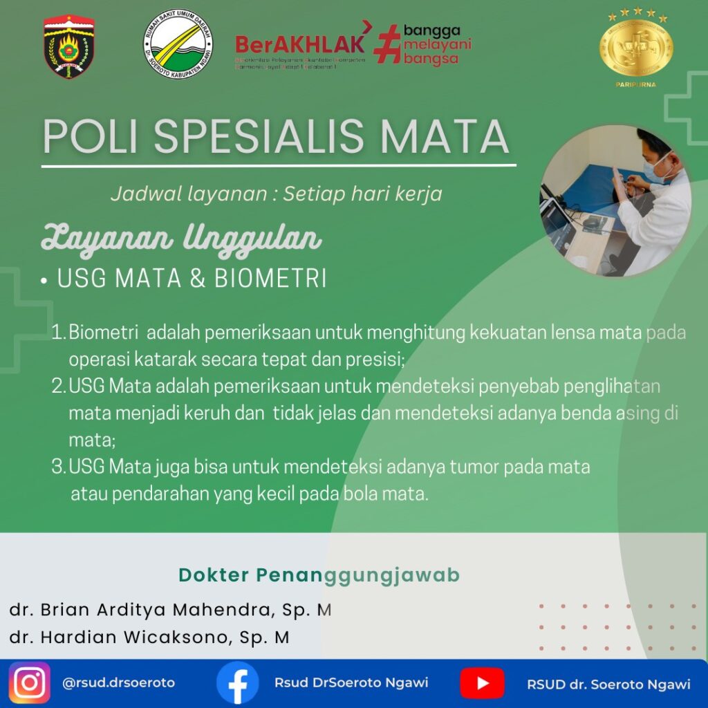 Layanan Unggulan USG Mata Dan Biometri Pada Poli Spesialis Mata – RSUD ...